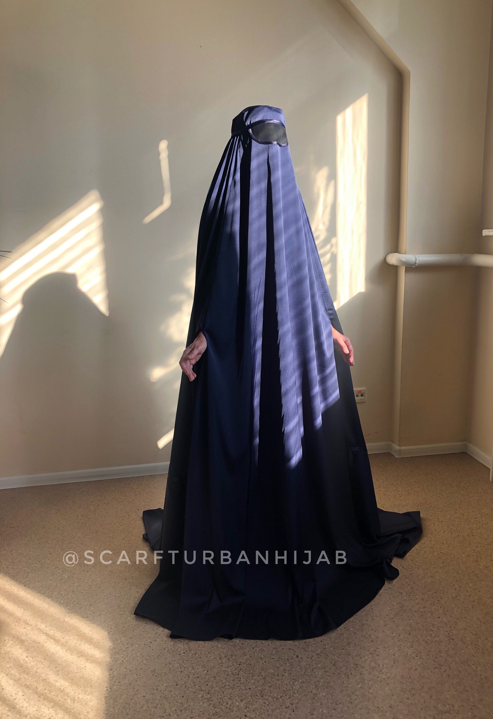 Afghan Burqa Silk Khimar Cape Niqab Full Long Hijab - Etsy Australia
