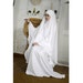 White Wedding Khimar, Modern Burqa, Bridal Burka, Muslim Cape, Hajj ...
