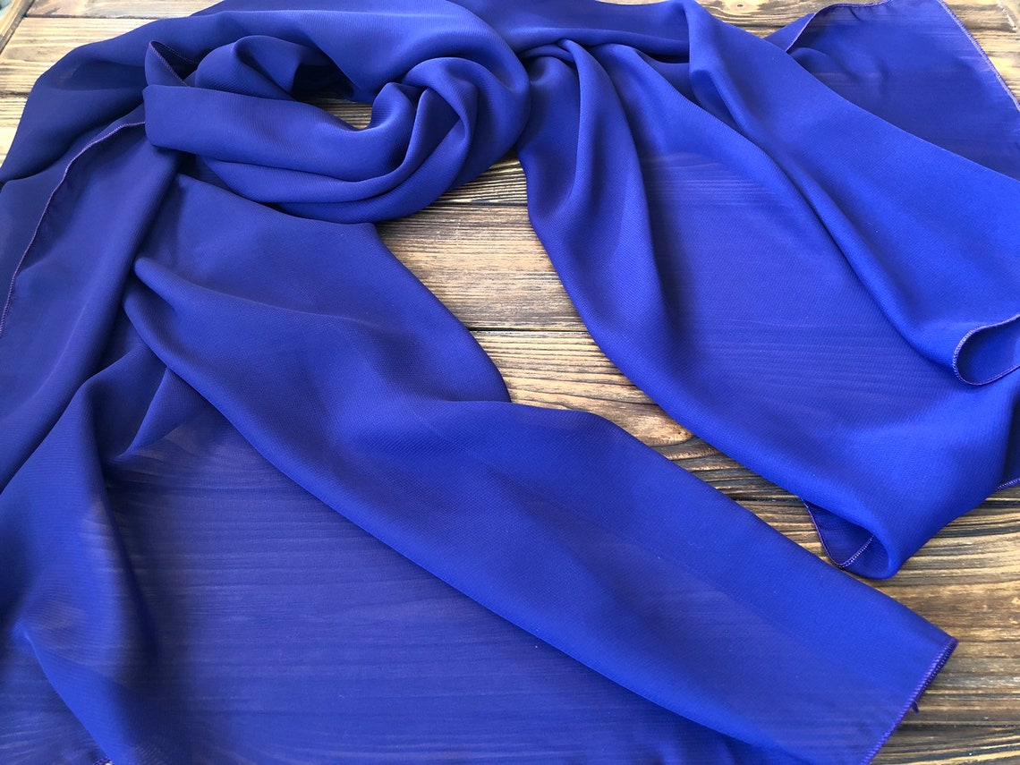 Dark Purple Long Scarf, Elegant Chiffon Scarf, Hijab, Islamic Gift ...