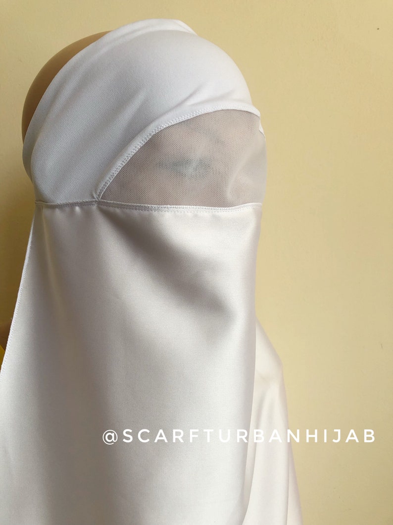 White Stylish Niqab Veil Traditional Burqa Niqab Hajji Burka - Etsy