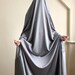 Silver Gray Afghan Burqa, Silk Khimar Cape, Niqab, Full Long Hijab - Etsy