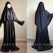 Black Silk Elegant Dress Lace Abaya Stylish Hijab Khimar - Etsy