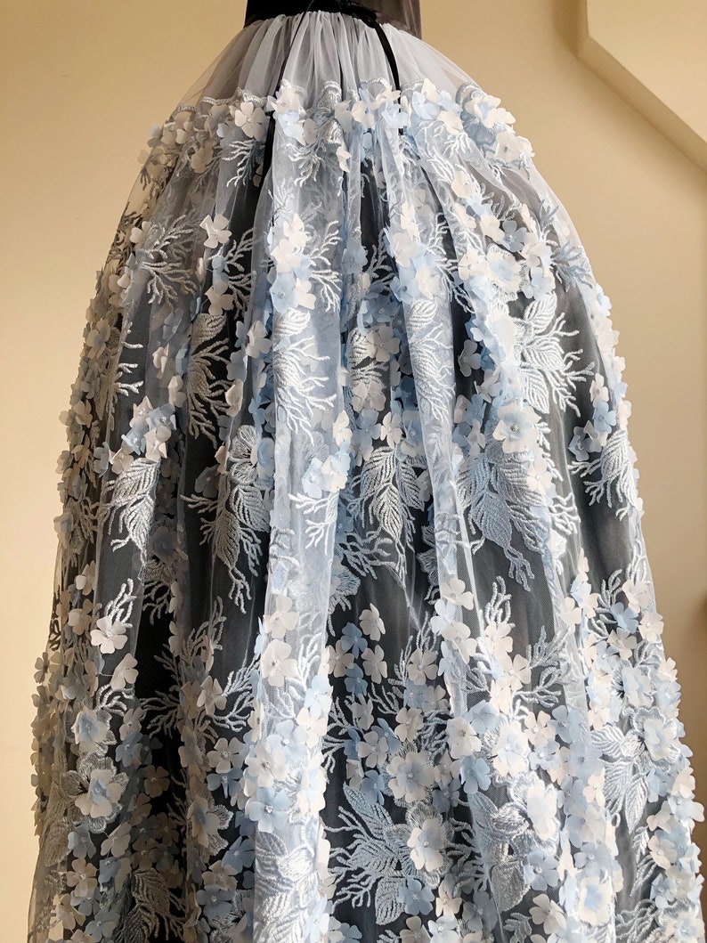 Lace embroidery black and blue Afghan burqa silk khimar cape | Etsy