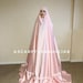 Blush Pink Long Burqa, Muslim Noir Niqab , Islamic Hijab , Hajjie ...