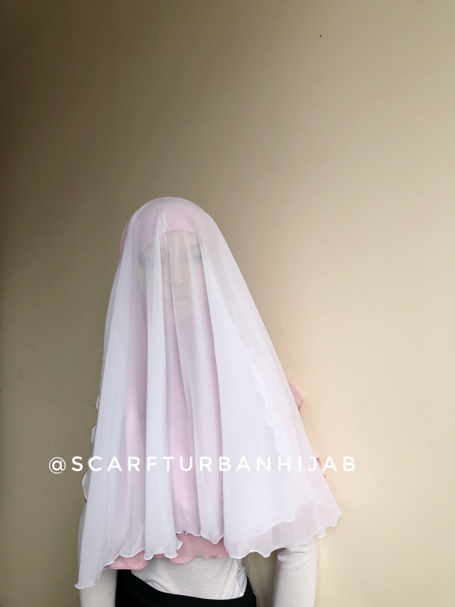 Pink Jersey Niqab Veil, 3-in-1 Burqa Hijab - Etsy
