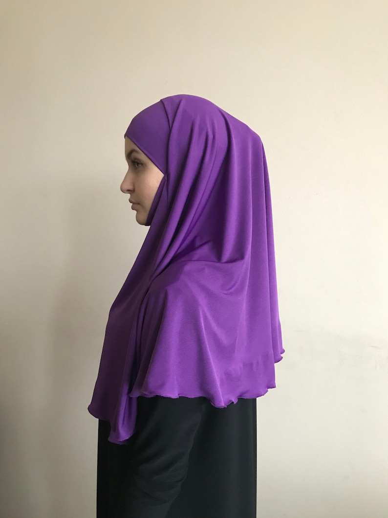 Purple Niqab Transformer, Traditional Hijab, 1 Piece Hijab, Ready to ...