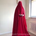 Red Afghan Burqa, Silk Khimar Cape, Niqab, Full Long Hijab - Etsy