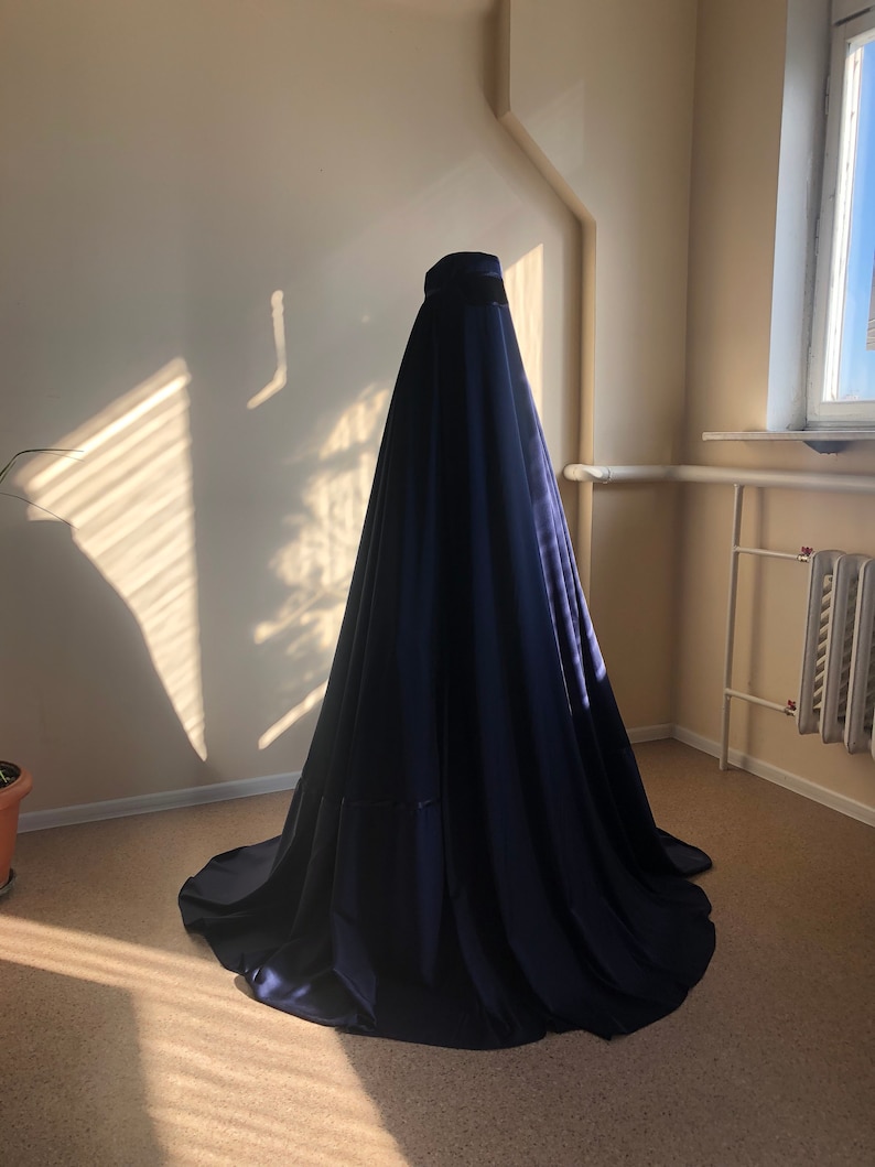Afghan burqa silk khimar cape niqab full long hijab | Etsy