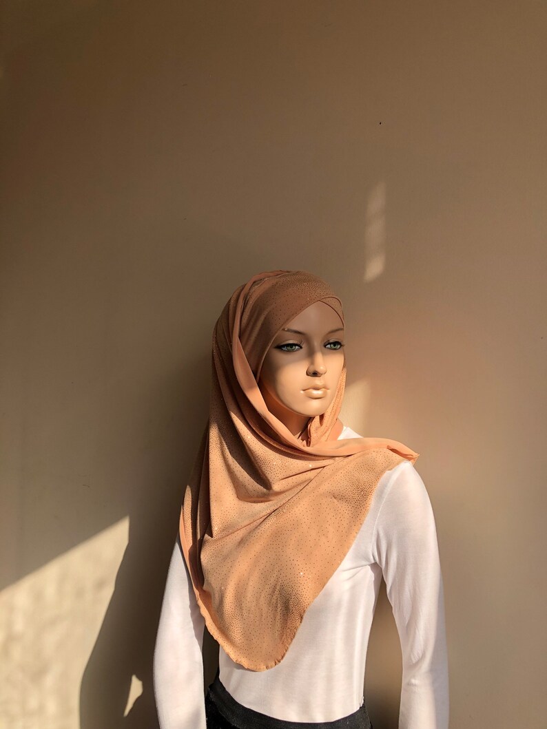 2 in One Golden Hijab jersey Turban Volume Ready Turban - Etsy