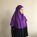 Purple Niqab Transformer, Traditional Hijab, 1 Piece Hijab, Ready to ...