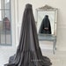 Gray Afghan Burqa Cape, Traditional Chador, Full Niqab , Lace Nikab ...
