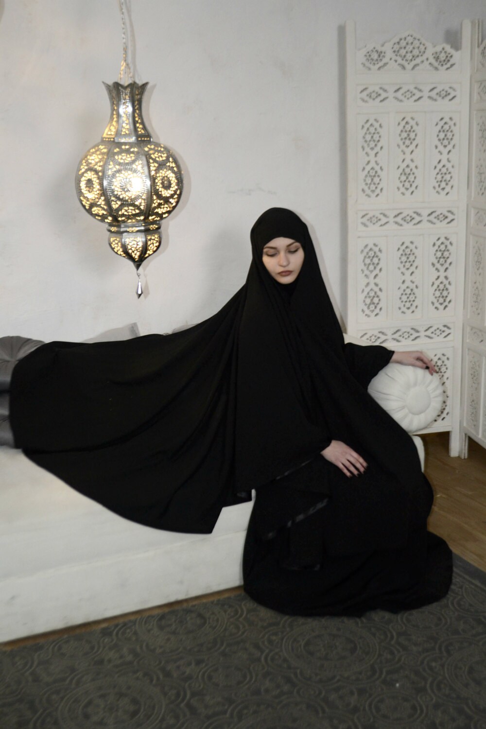 Transformer Black Khimar Modern Burqa Black Burka Muslim | Etsy