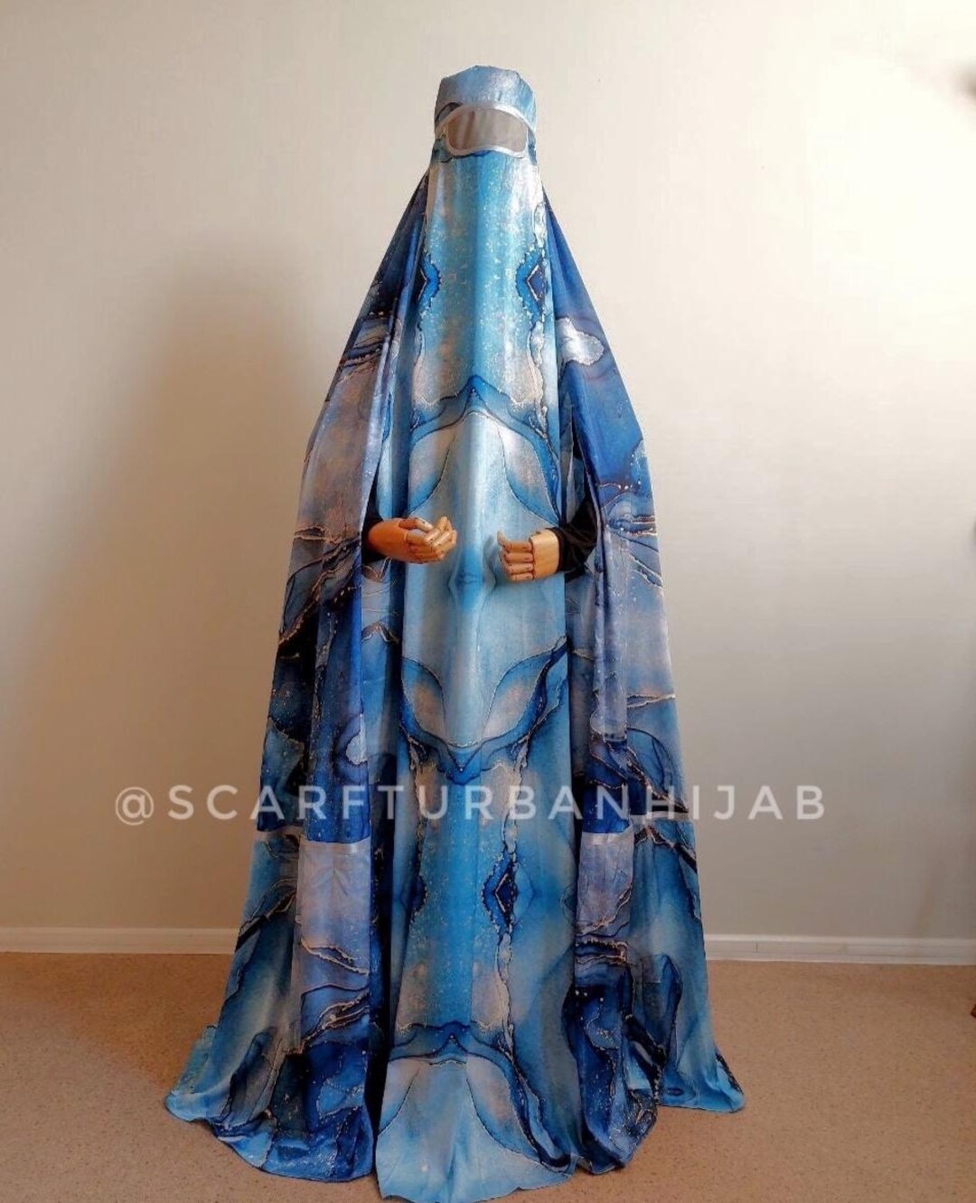Elegant Silk Burqa, Unique Patterned Afghan Hijab - Etsy