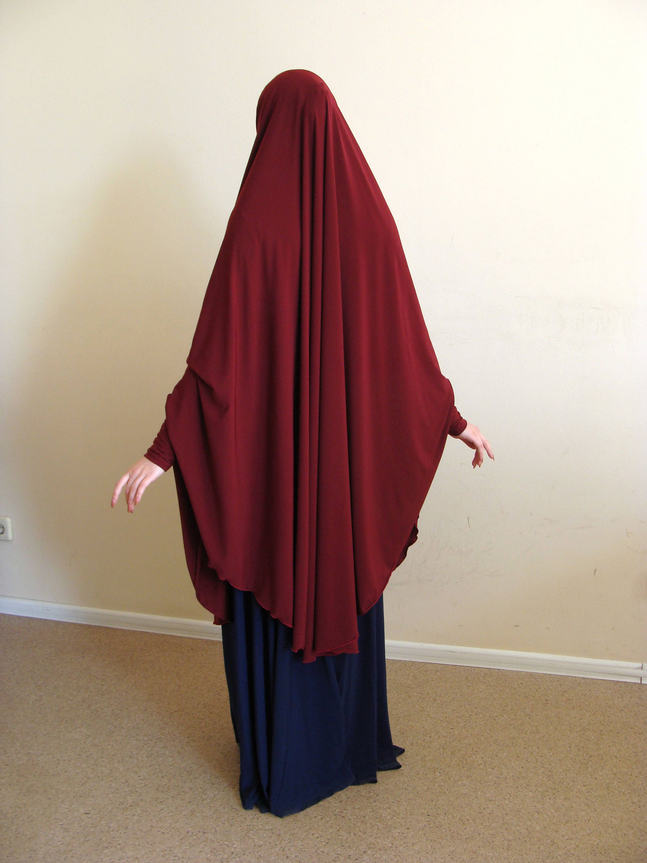 Transformer Burgundy Khimar Niqab Burqa Granet Niqab - Etsy Canada