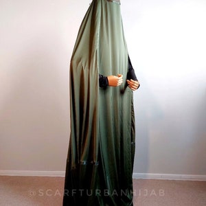 Elegant Silk Khaki Color Afghani Burqa, Unique Design Custom Length - Etsy