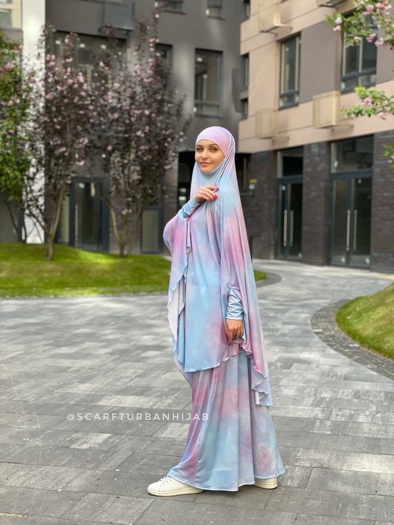 Exclusive Print Khimar Niqab Transformer Elegant Traditional - Etsy