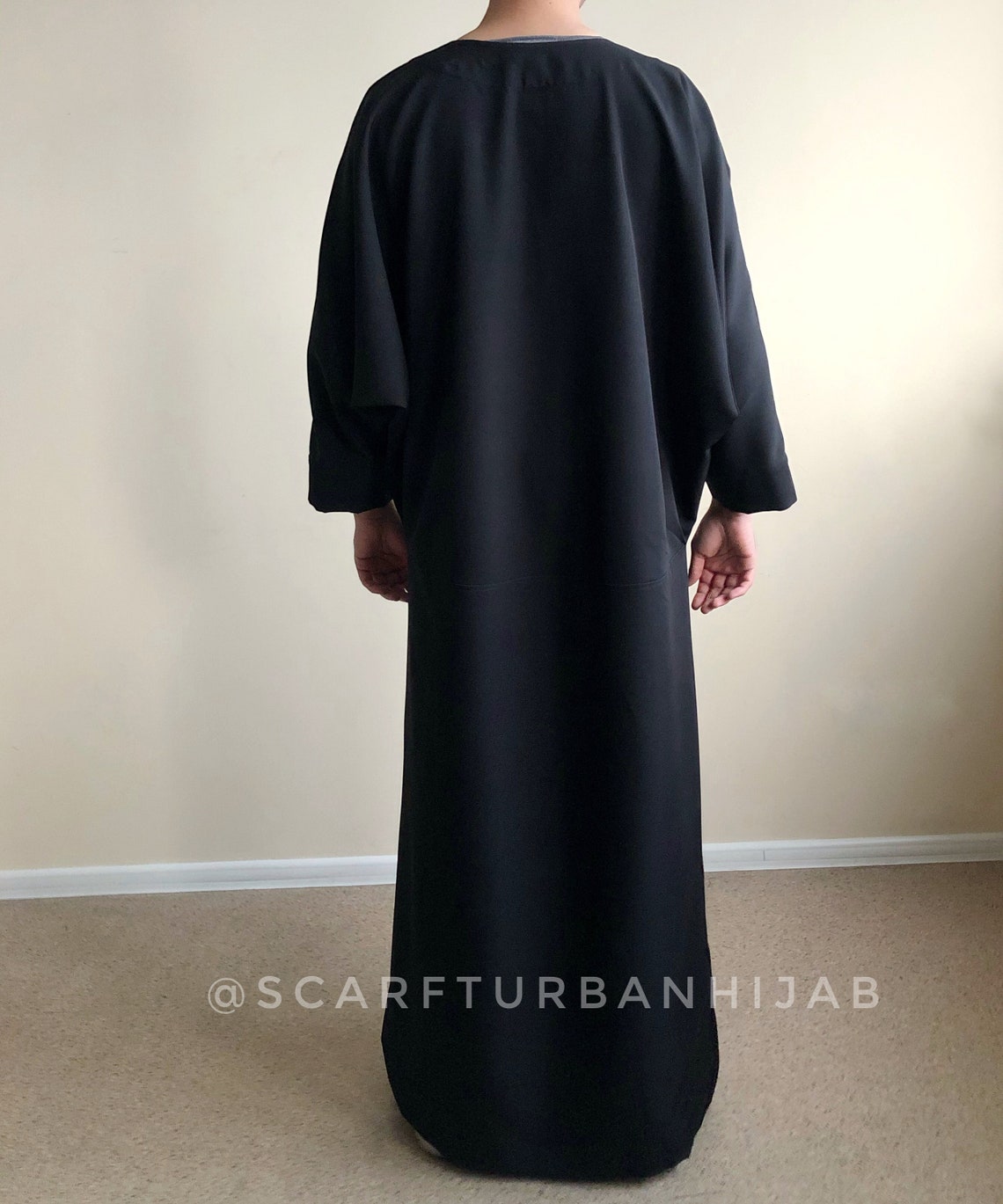 Men Black Cloak Coat Islamic Men Clothing Ritual Cape Mula - Etsy