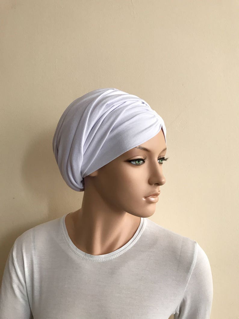 3 in One White Hijab african Turban Jersey Ready Turban - Etsy