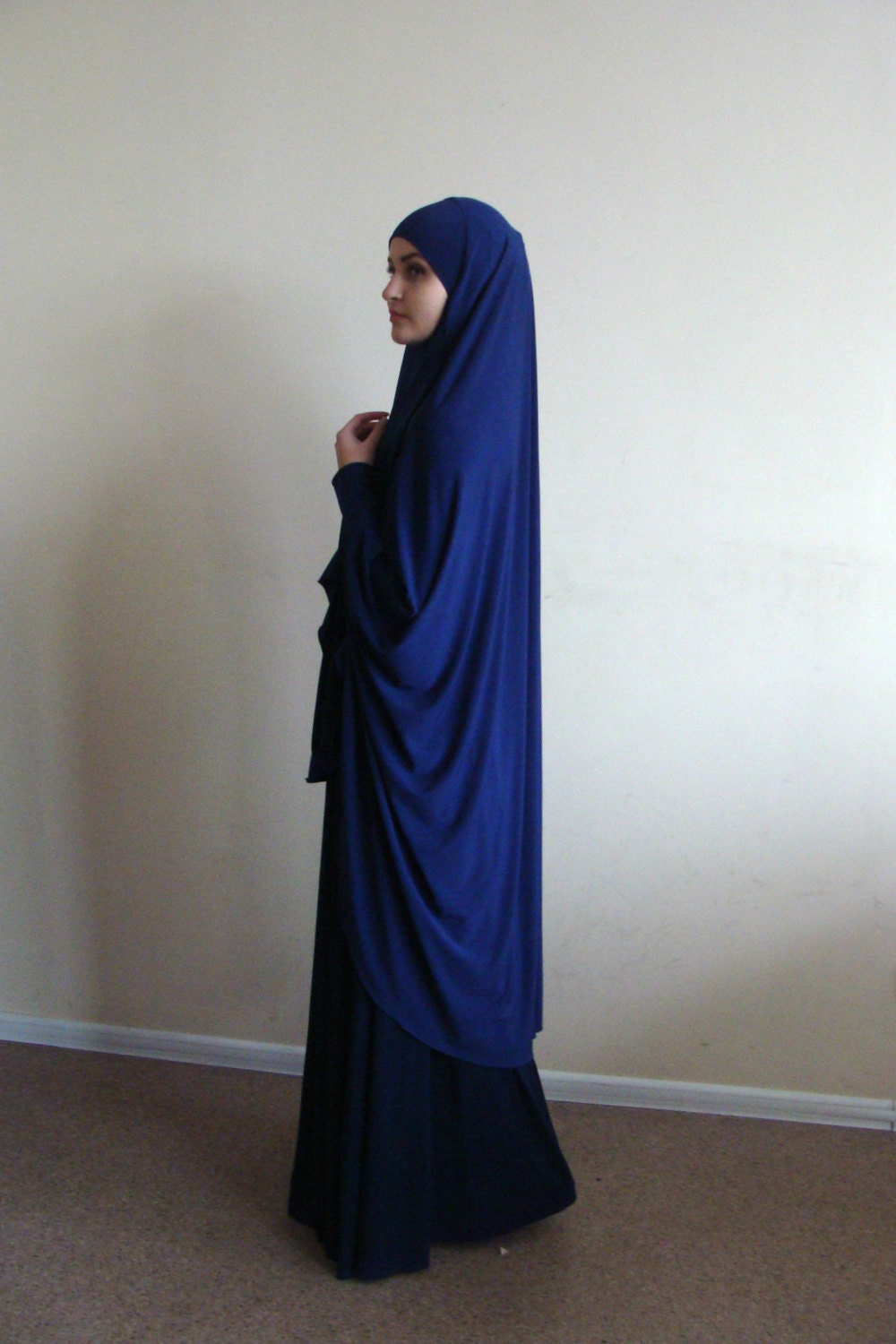 Dark Blue Khimar Niqab Transformer Navy Blue Traditional - Etsy UK