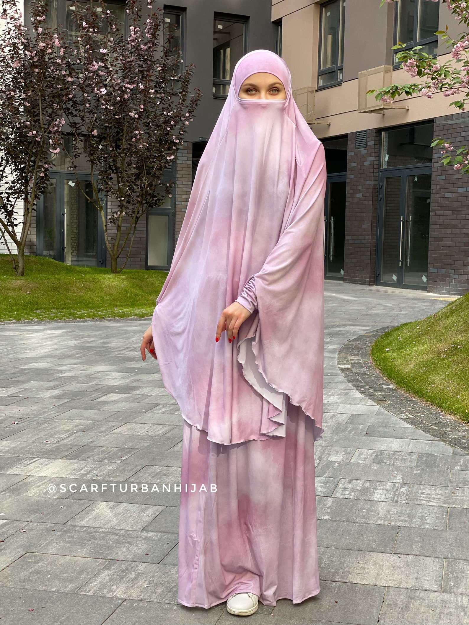 Pink Thai Dai Khimar Niqab Transformer Elegant Traditional - Etsy