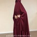 Burgundy Afghan Burqa, Silk Khimar Cape, Niqab, Full Long Hijab - Etsy