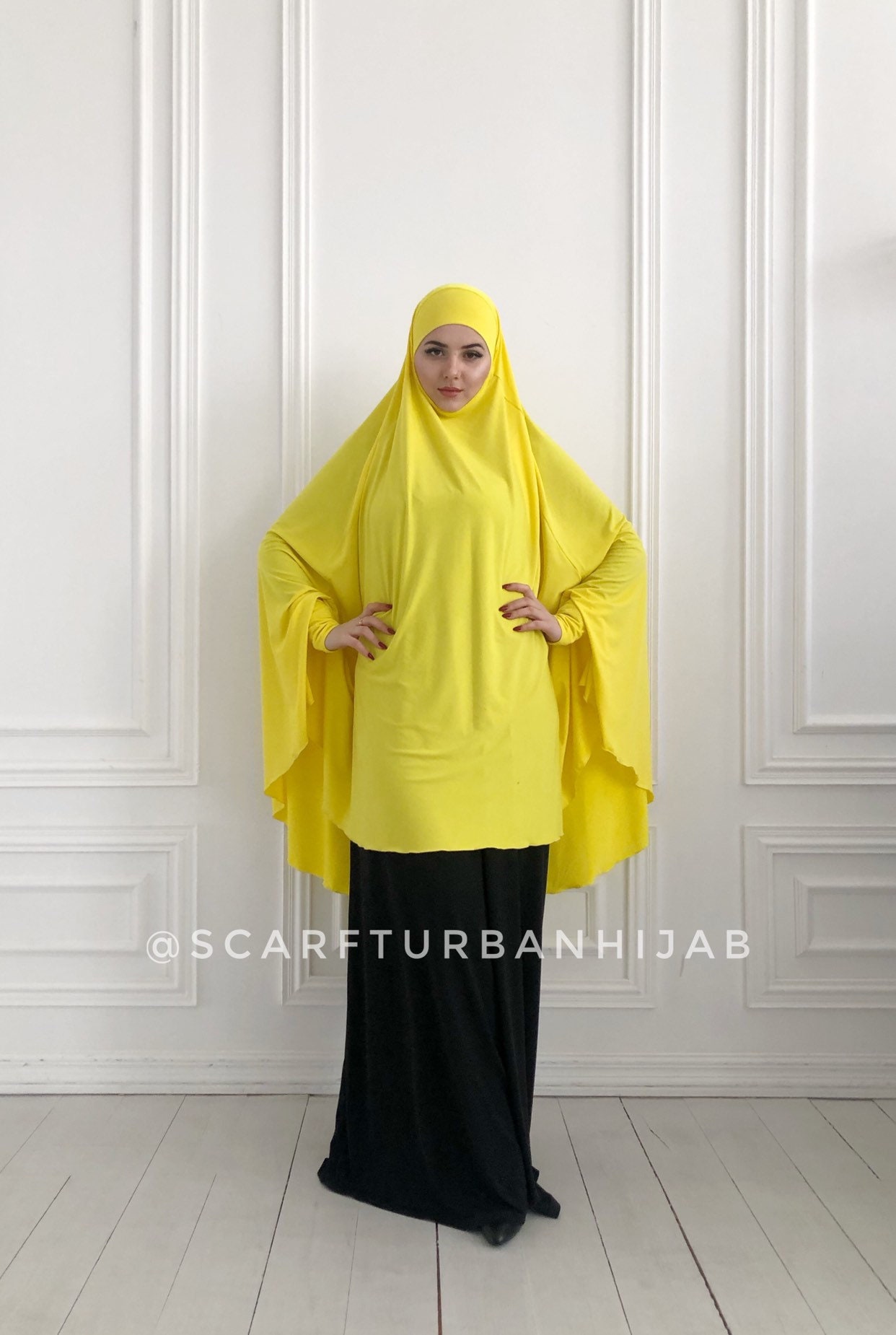 Transformer Yellow Khimar Stylish Jersey Jilbab Traditional - Etsy