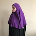 Purple Niqab Transformer, Traditional Hijab, 1 Piece Hijab, Ready to ...