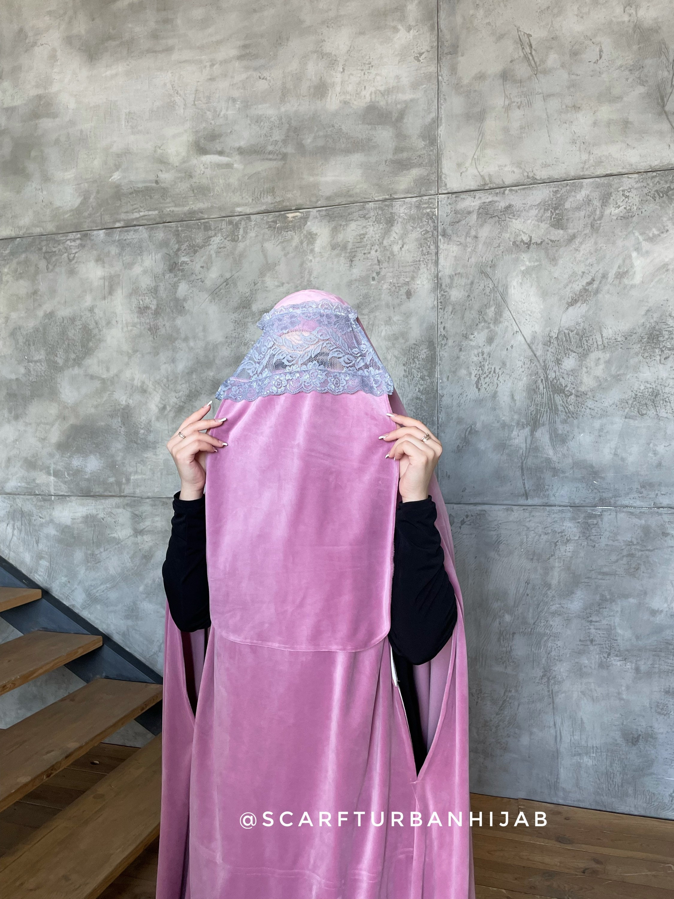 Warm Pink Afghan Burqa Plush Velour Khimar Cape Niqab Full - Etsy