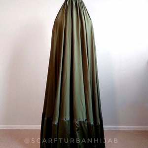 Elegant Silk Khaki Color Afghani Burqa, Unique Design Custom Length - Etsy