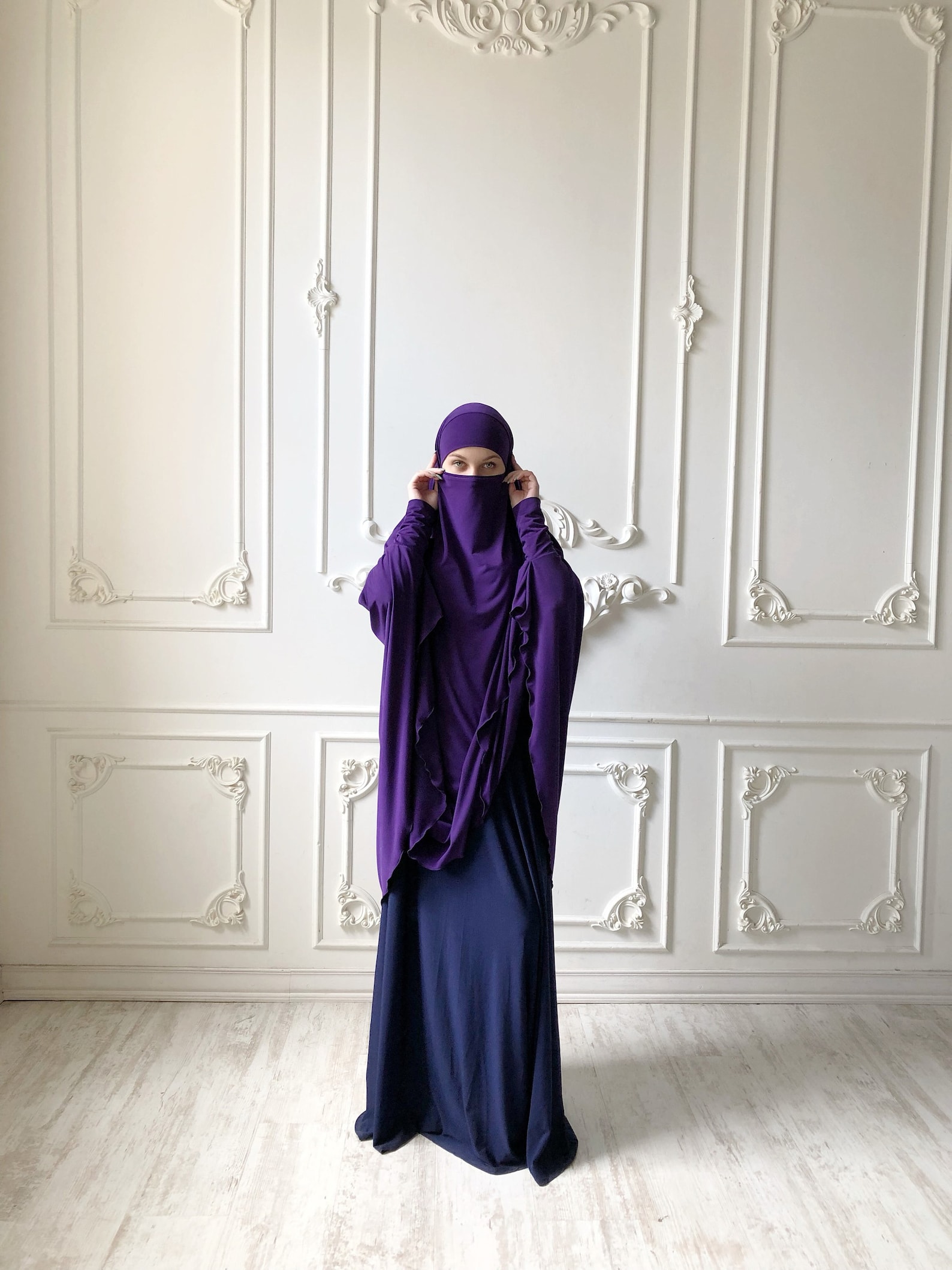 Transformer Purple Khimar Long Violet Jilbab Niqab - Etsy Ireland