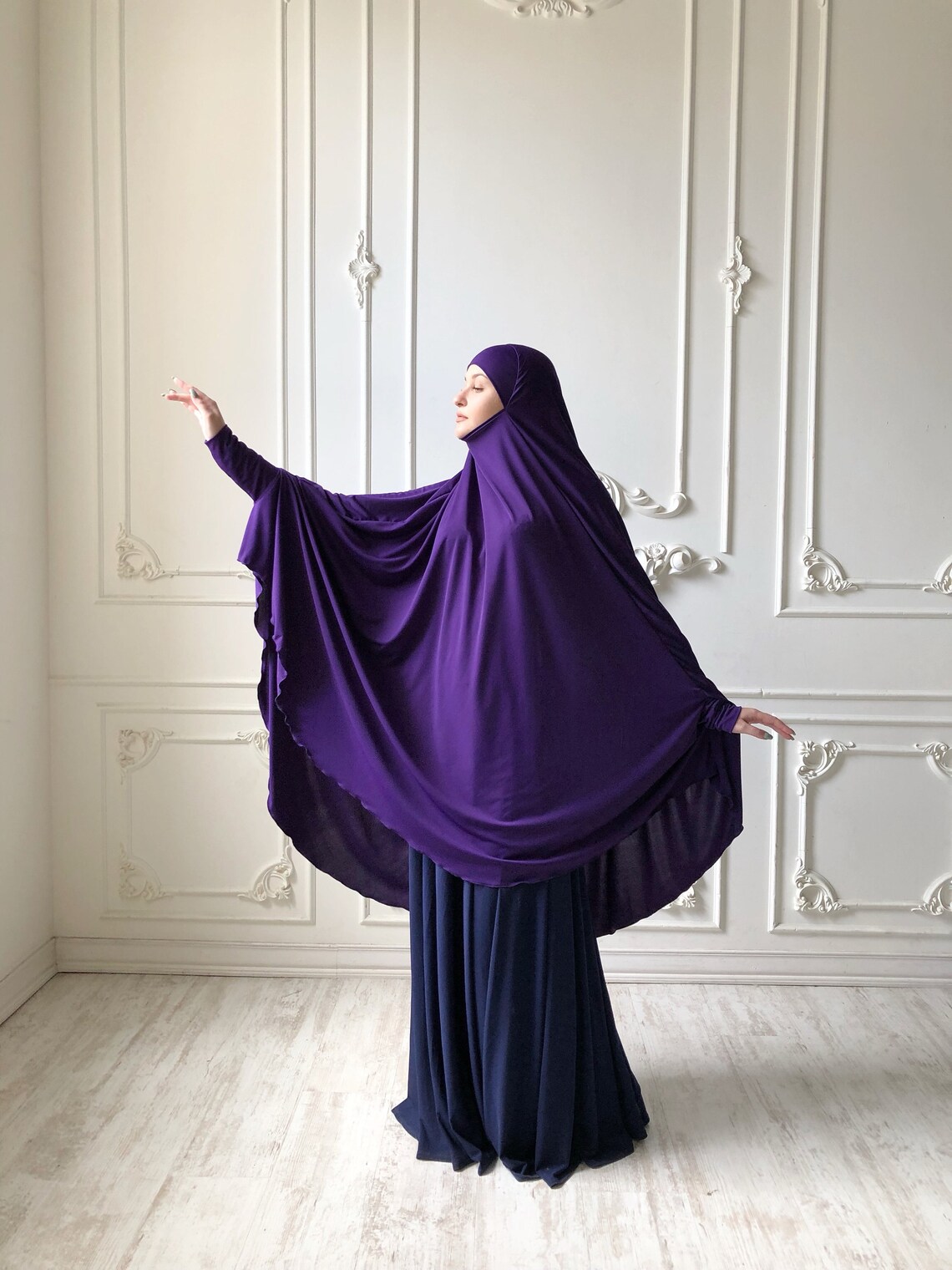Transformer Purple Khimar Long Violet Jilbab Niqab - Etsy Ireland