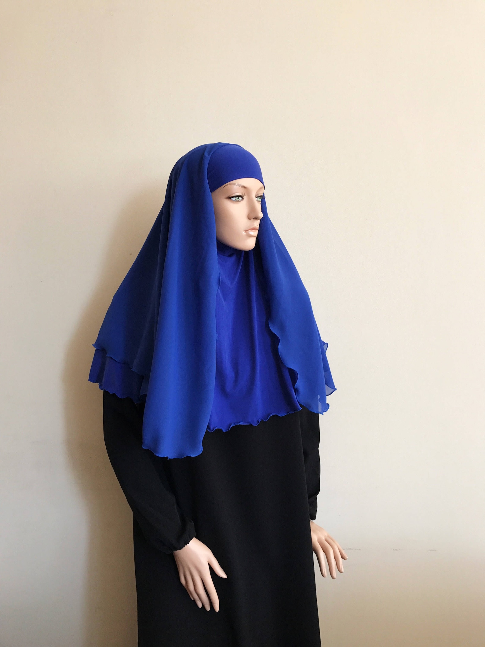 Niqab Blue Veil Niqab Transformer Navy Niqab Closed Face - Etsy