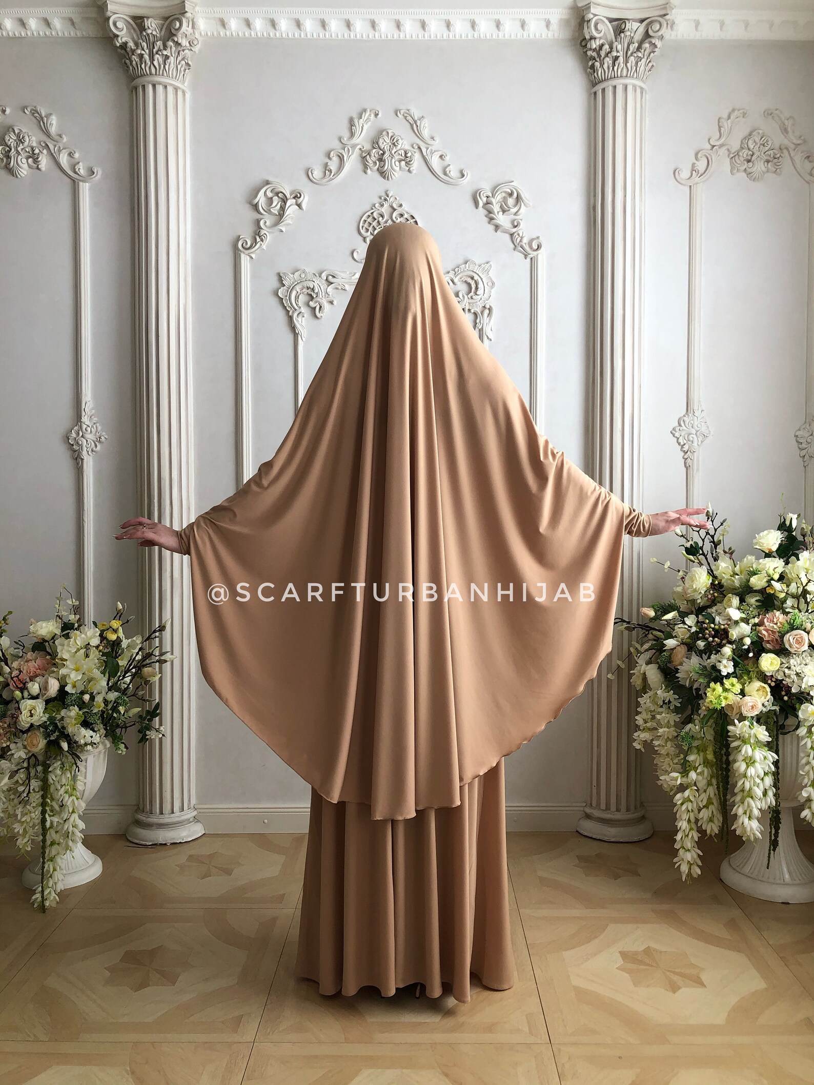 Beige Khimar Niqab Transformer Traditional Ready to Wear Long - Etsy