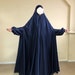 Elegant Burqa Suit, Silk Satin Muslim Dress, Wide Long Khimar Cape - Etsy