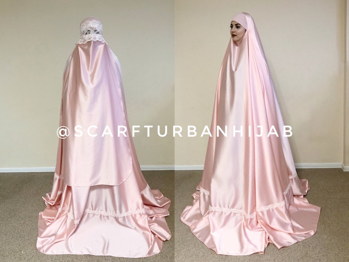 Blush Pink Long Burqa Muslim Noir Niqab Islamic Hijab - Etsy