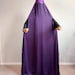 Eggplant Color Silk Afghan Burqa Cape, Full Niqab Veil, Saudi Abaya - Etsy
