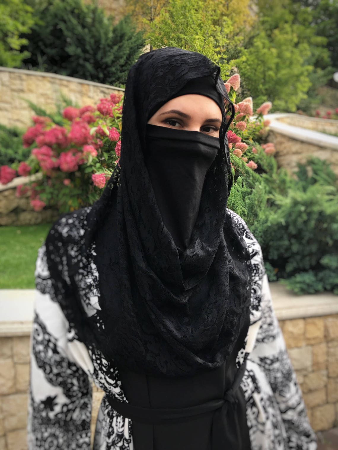 Infinity Black Lace Scarfonix Hijab Catholic Veil Chapel - Etsy