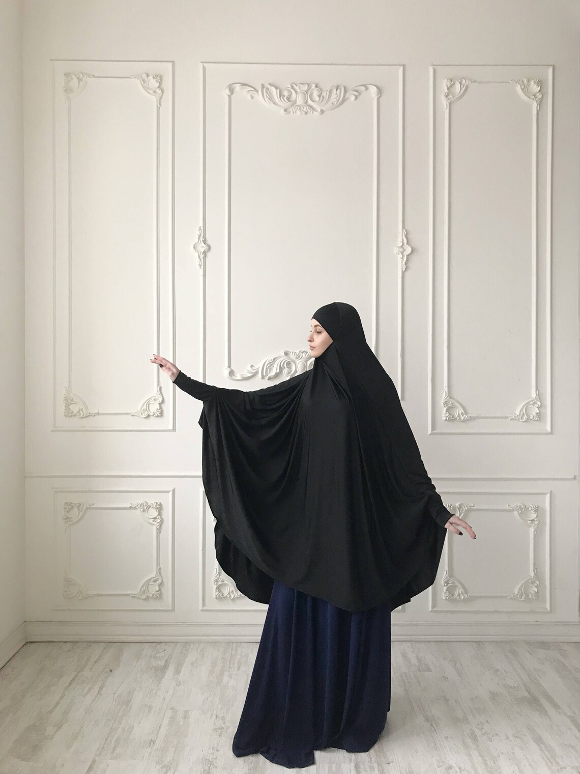 Black Transformer Khimar Niqab Jilbab Black Niqab Burqa | Etsy Canada