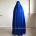 Afghan Royal Blue Burqa Silk Khimar Cape Niqab Full Long - Etsy