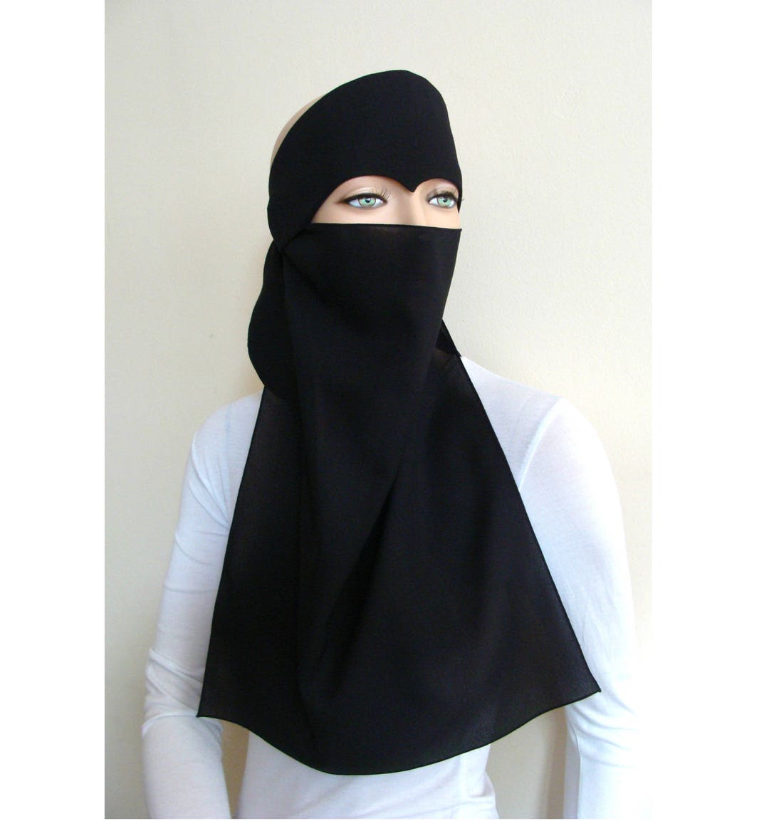Black Stylish Niqabveil, Traditional Niqab,black Burqa, Black Hijab ...