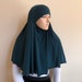 Transformer Emerald Hijab Niqab ,dark Green Niqab, Ready to Wear ...