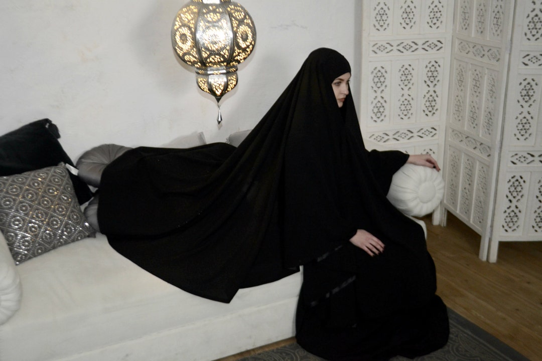 Transformer Black Khimar, Modern Burqa, Black Burka, Muslim Cape,ready ...
