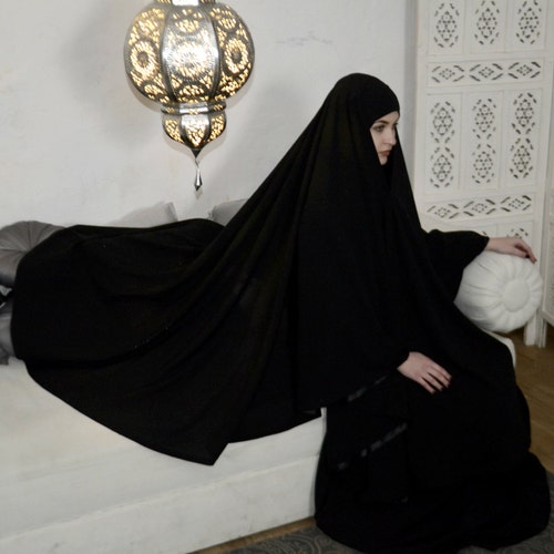 White Wedding Khimar Modern Burqa Bridal Burka Muslim Cape - Etsy