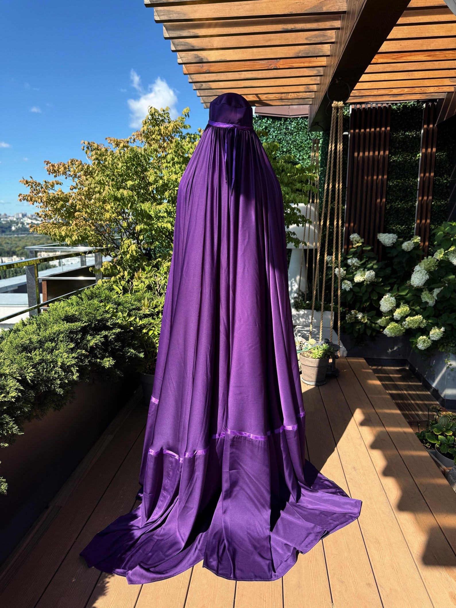 Eggplant Color Silk Afghan Burqa Cape, Full Niqab Veil, Saudi Abaya - Etsy