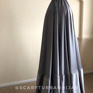 Silver Gray Afghan Burqa, Silk Khimar Cape, Niqab, Full Long Hijab - Etsy