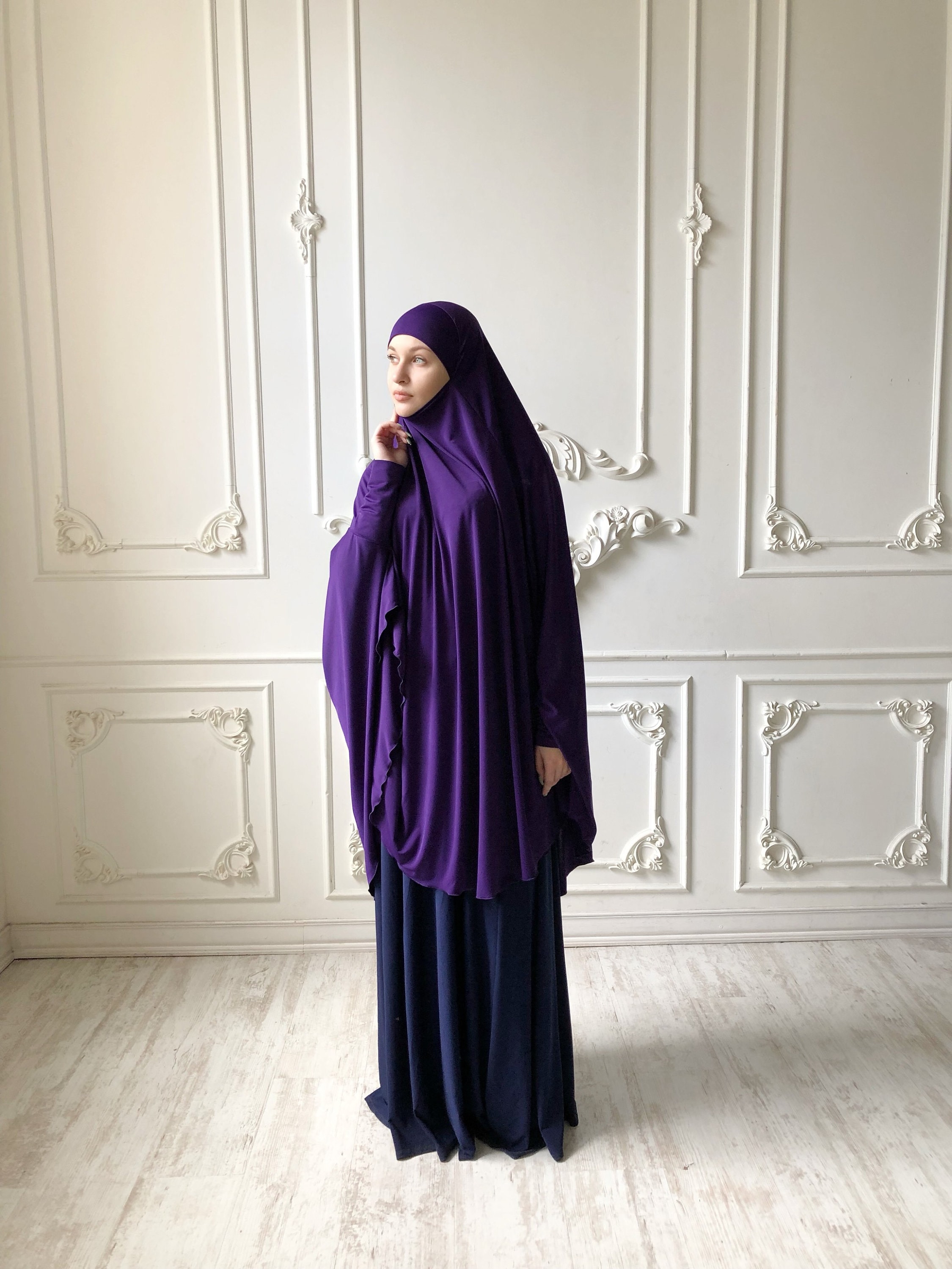 Transformer Purple Khimar Long Violet Jilbab Niqab - Etsy Ireland