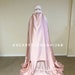 Blush Pink Long Burqa, Muslim Noir Niqab , Islamic Hijab , Hajjie ...