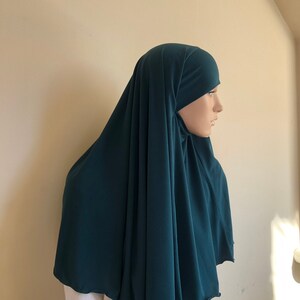 Transformer Emerald Hijab Niqab ,dark Green Niqab, Ready to Wear ...