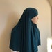 Transformer Emerald Hijab Niqab ,dark Green Niqab, Ready to Wear ...