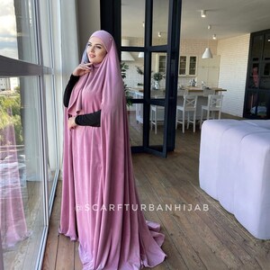 Warm Pink Afghan Burqa, Plush Velour Khimar Cape, Niqab, Full Long ...